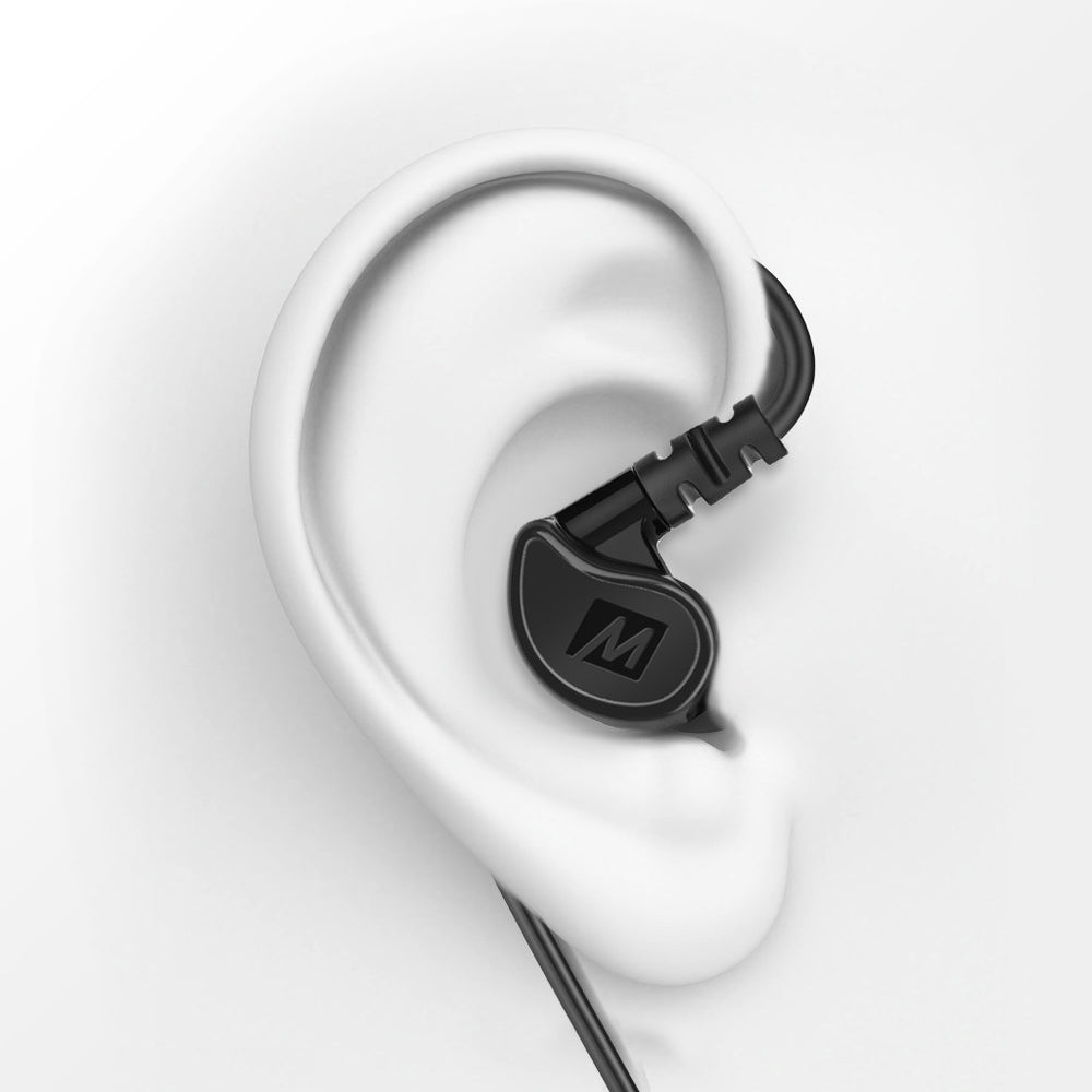 MEE audio M6 Sport Wired Earbuds with Memory Wire Earhooks & Remote